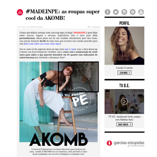 Moda no Instagram: como a marca Akomb cresceu em vendas - Postgrain