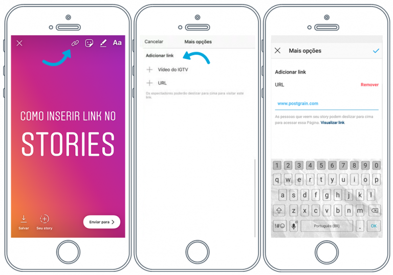 Como colocar link nos Stories e na bio do Instagram | Postgrain Como colocar link nos Stories e na bio do Instagram | Postgrain